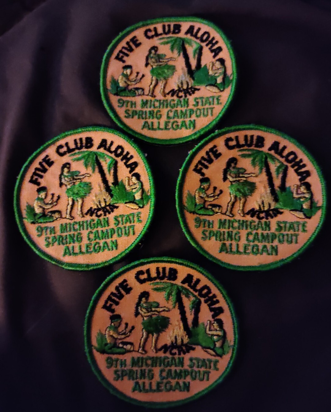 Lot Of 4 Michigan State University 9th Five Club Aloha Spring Campout ...