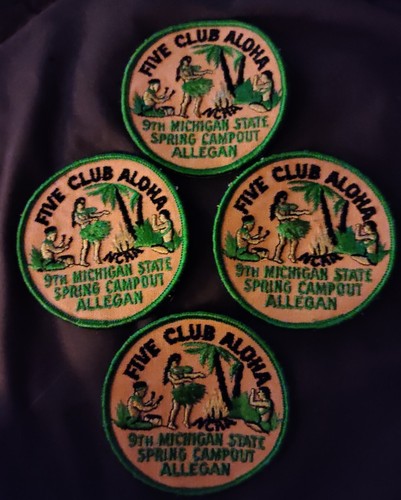 Lot Of 4 Michigan State University 9th Five Club Aloha Spring Campout ...