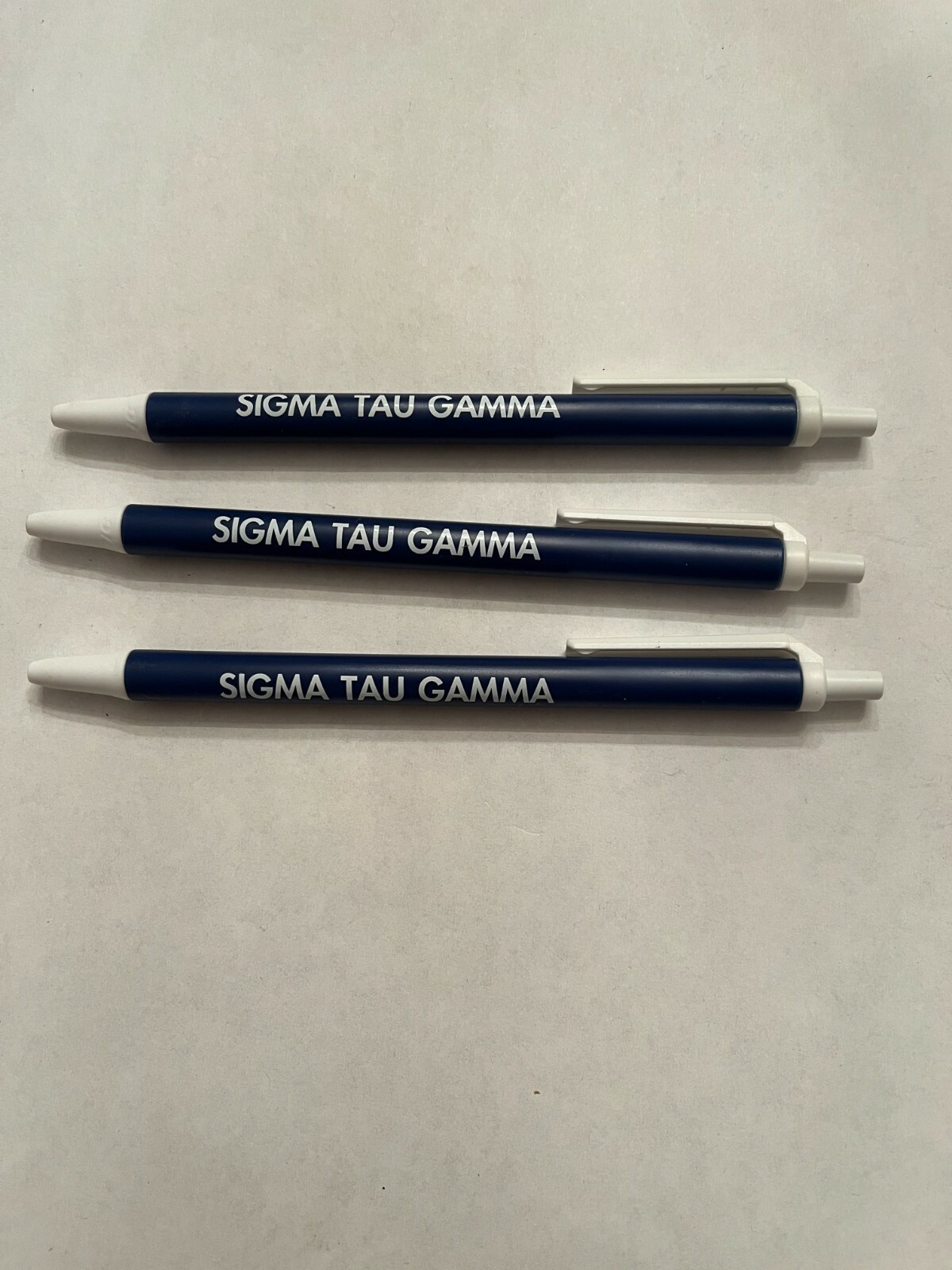 Set of 3 Sigma Tau Gamma Click Writing Pens NEW, LICENSED | eBay