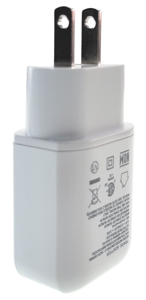 LG Wall Charger White MCS-V02WH(5.0V 2.0A)+2 USB Cables (Type-C & Micro ...