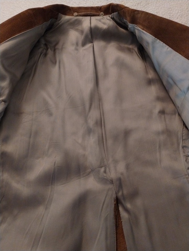 Robert Lewis vintage 42R leather-suede Blazer-Sport coat, retro western ...