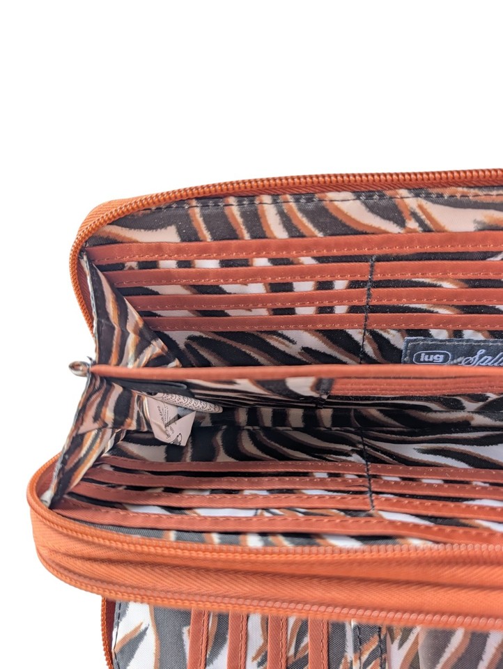 Lug Splits XL Wallet RFID Wallet Copper Brown Quilted Accordian Secure ...