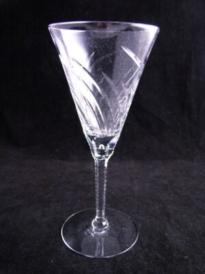 Seneca Crystal Windblown Water Goblet | eBay