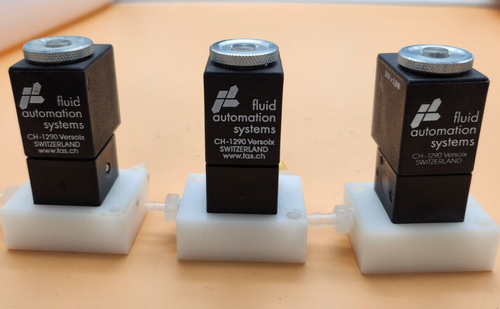 LOT OF 3 FLUID AUTOMATION SYSTEM CH-1290 VERSOIX SOLENOID VALVE | eBay