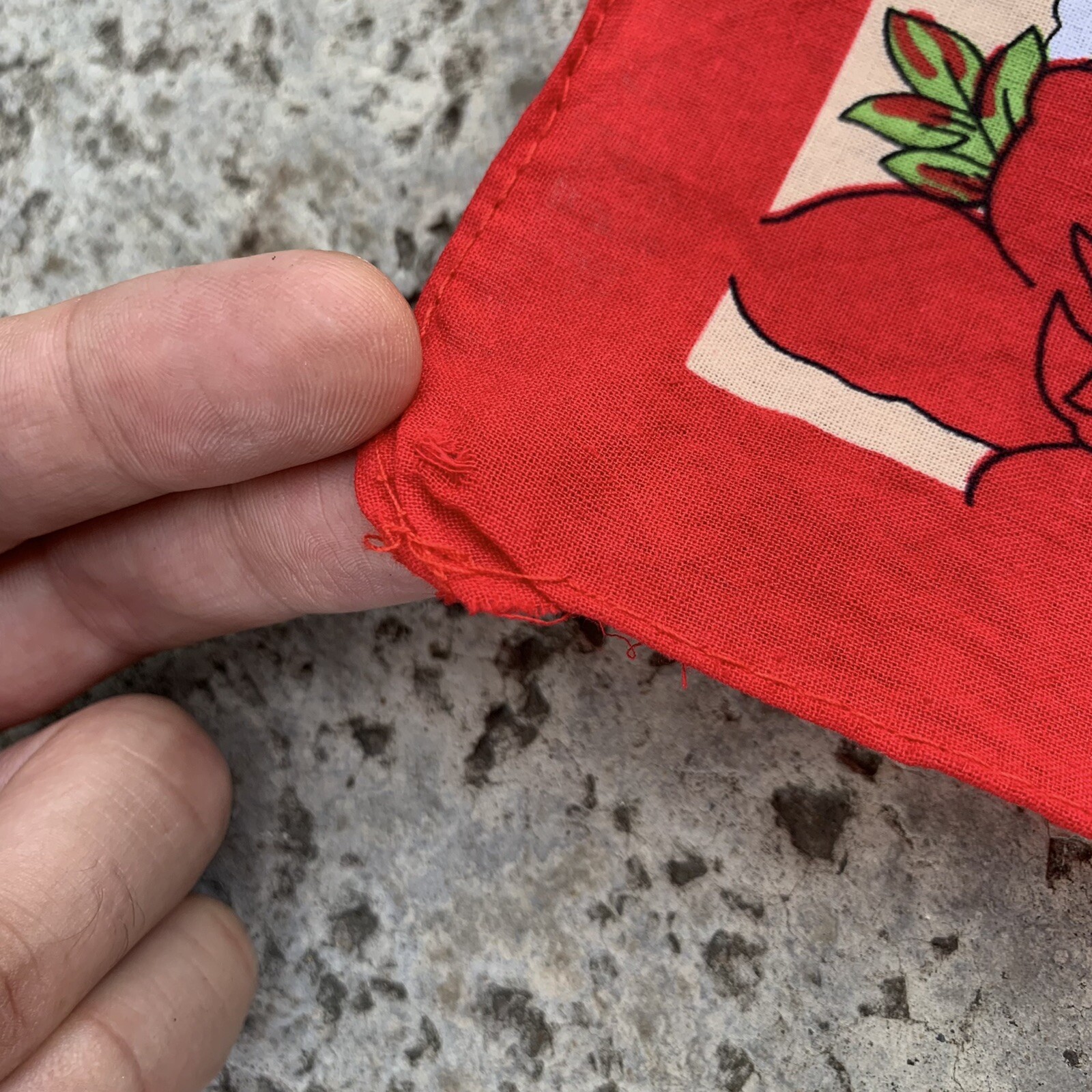 Vintage Bandana 90s Roses Floral Flower Hippie Colorf… - Gem