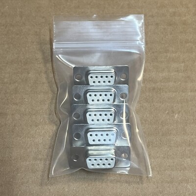 (5 Pieces) DB9 DSUB 9 Pin Female Serial Solder Cup Connector RS232 ...