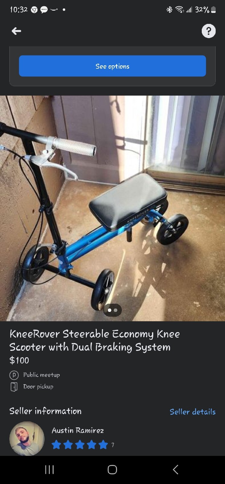 Kneerover Economy Knee Walker - Metallic Blue 14567759325| eBay