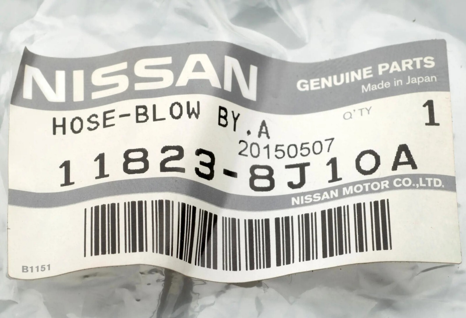 for NISSAN/INFINITI Genuine Blow By Crankcase Breather Hose 11823-8J10A ...