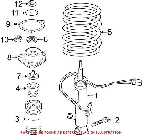 Genuine OEM Rear Suspension Shock Absorber Bellows For BMW 33526776132 ...