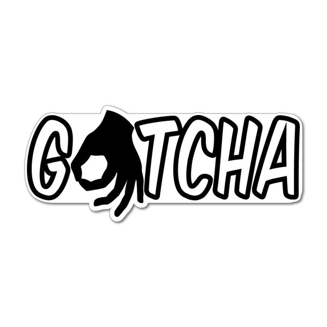 Gotcha okay hands gesture thumbs up Car Sticker Decal | eBay
