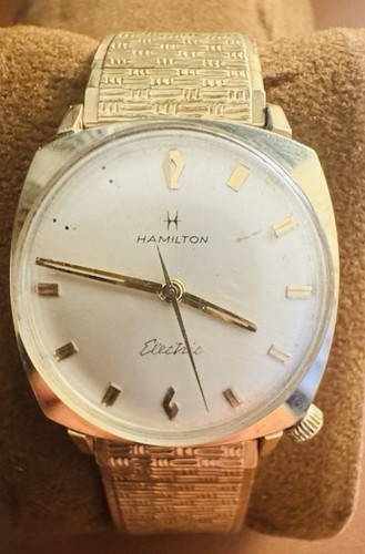 1963 Hamilton GEMINI Electric Cal. 505 10K GF Watch Original Bracelet ...