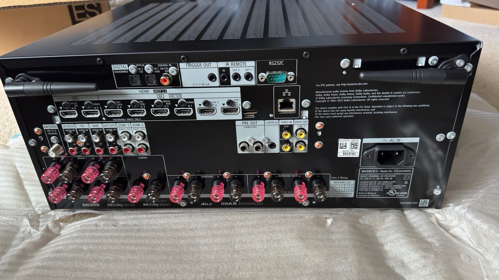 Sony STR-AZ3000ES 9.2 Channel 8K Home Theater AV Receiver | eBay