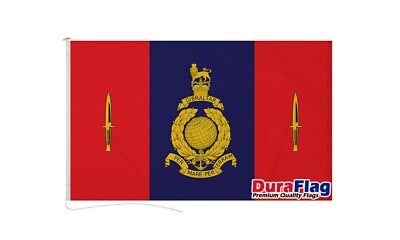 45 COMMANDO ROYAL MARINES 90cm x 60cm FLAG DURAFLAG Hard Wearing Rope ...