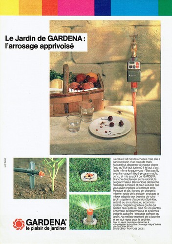 1987 Gardena Advertising 018 Advertising Advertising Gardening Watering ...