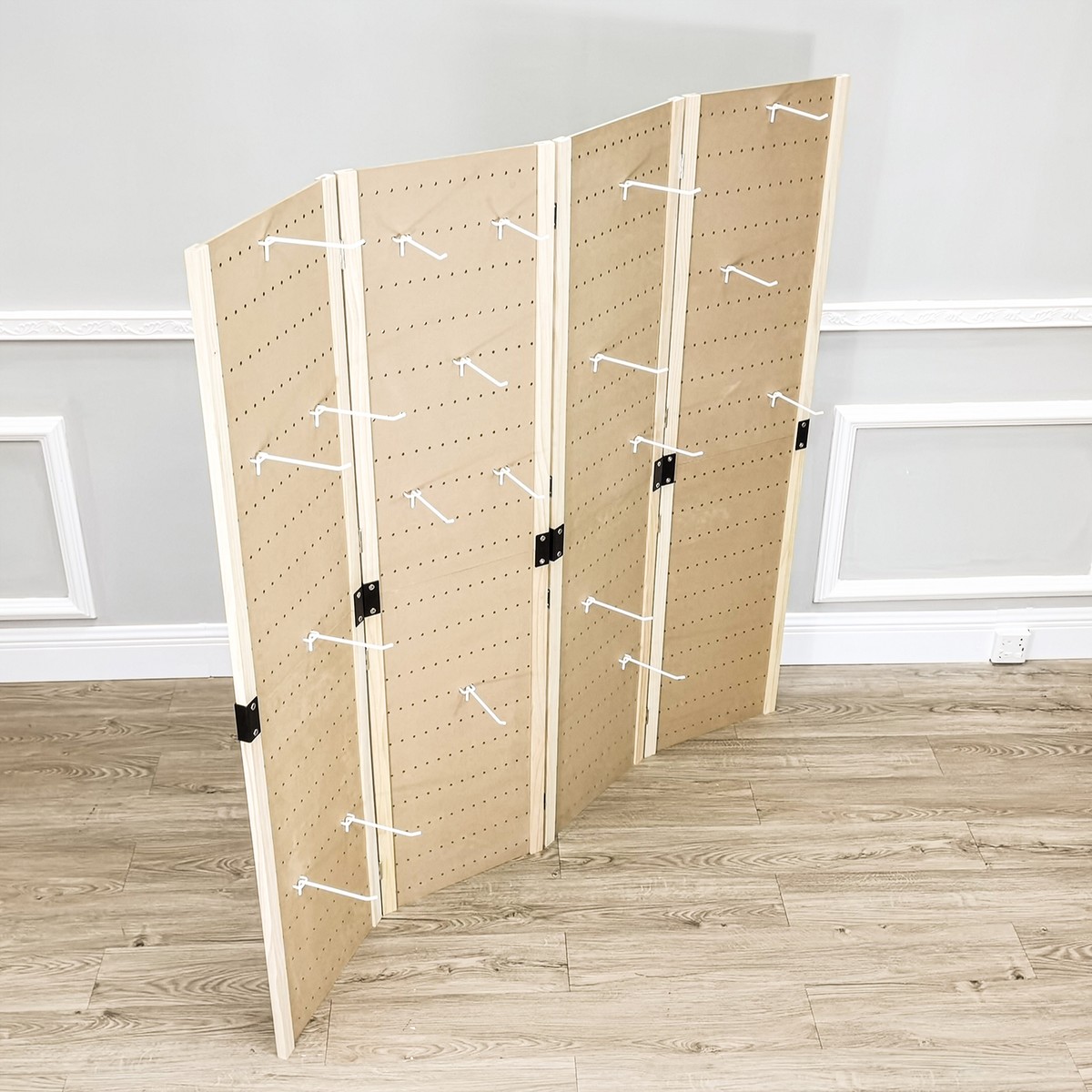 Pegboard Display Aazon.co: VINGLI Freestanding Pegboard With Support ...