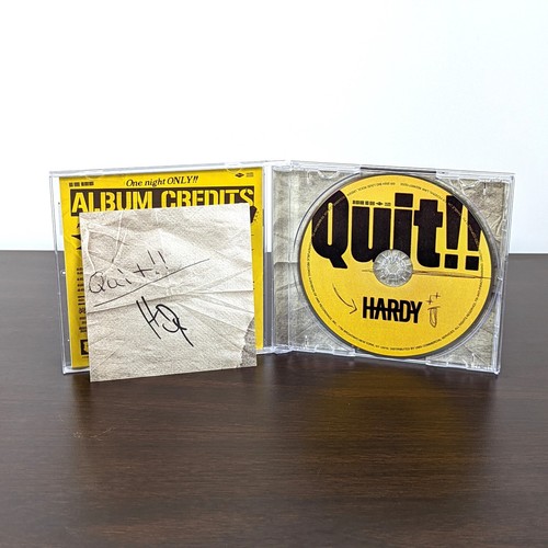 HARDY Quit!! CD with SIGNED Art Card Insert | eBay