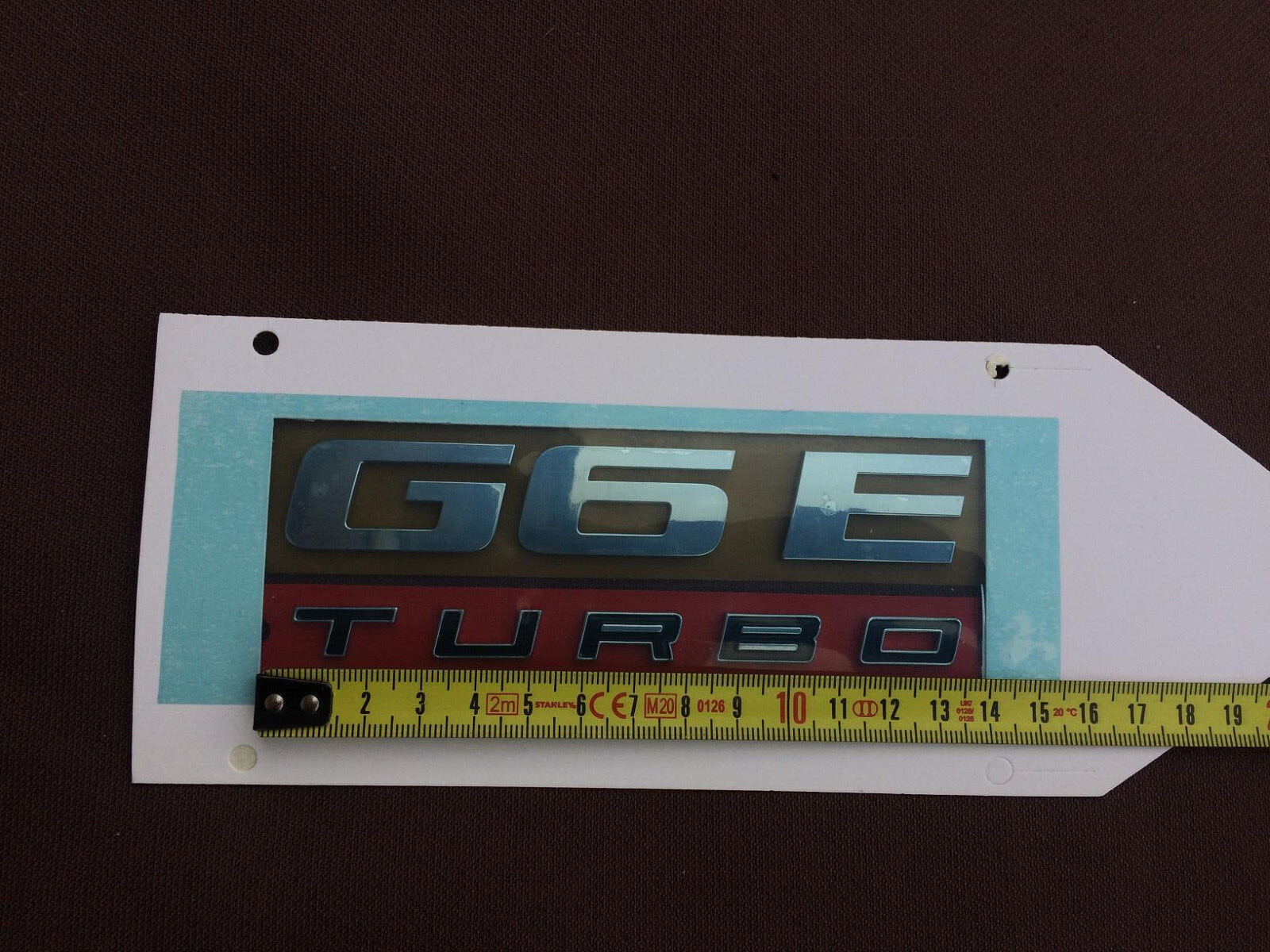 Ford Falcon FG G6E TURBO Black Boot Lid Badge Genuine 8R2ZF404D52HBJC ...