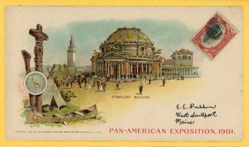 1901 Multicolor Pan American Exposition Cover w/2c Pan-American stamp ...