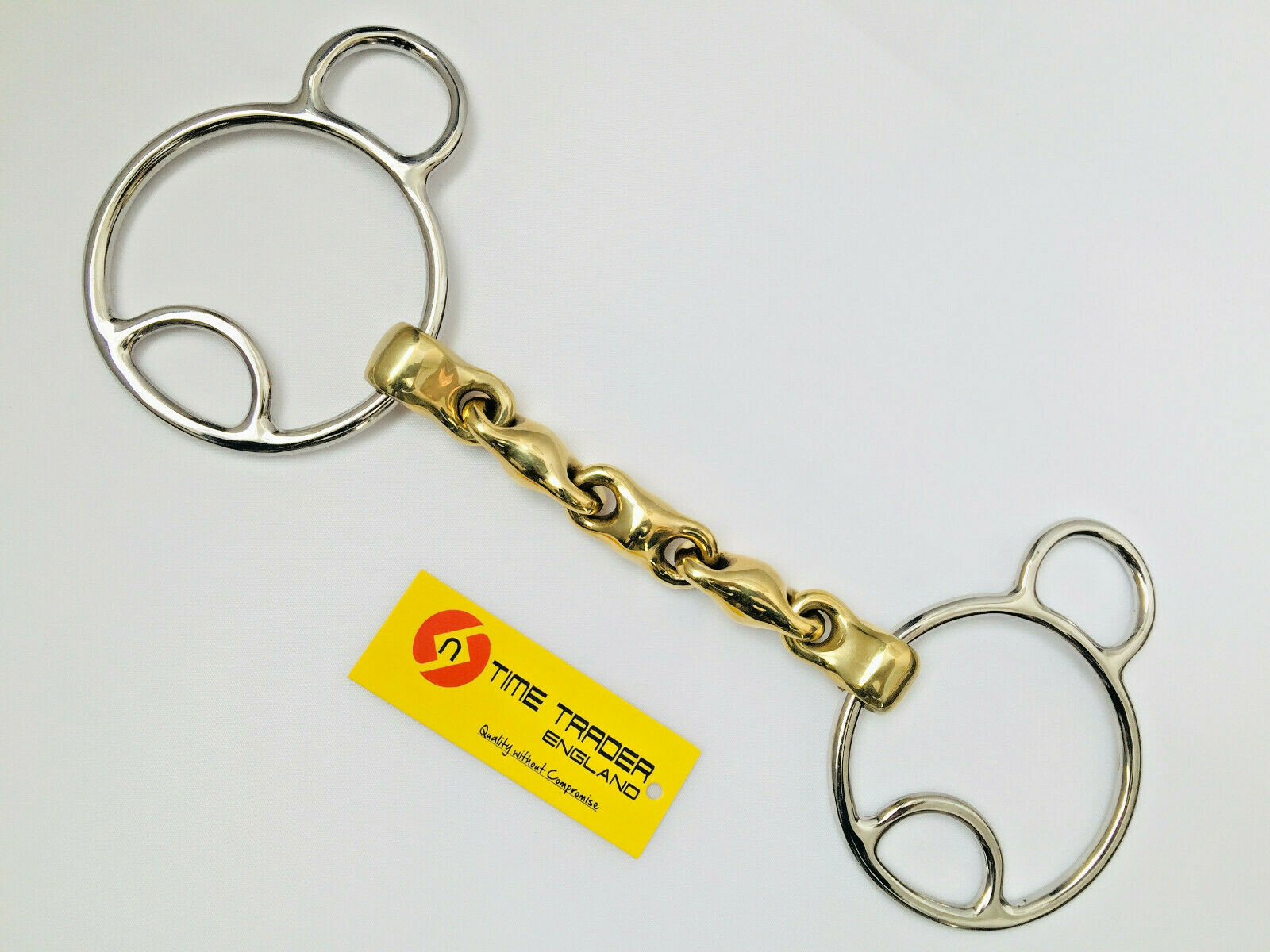 Brass Beval Bevel Horse Bit With Waterford German Silver Steel All size ...