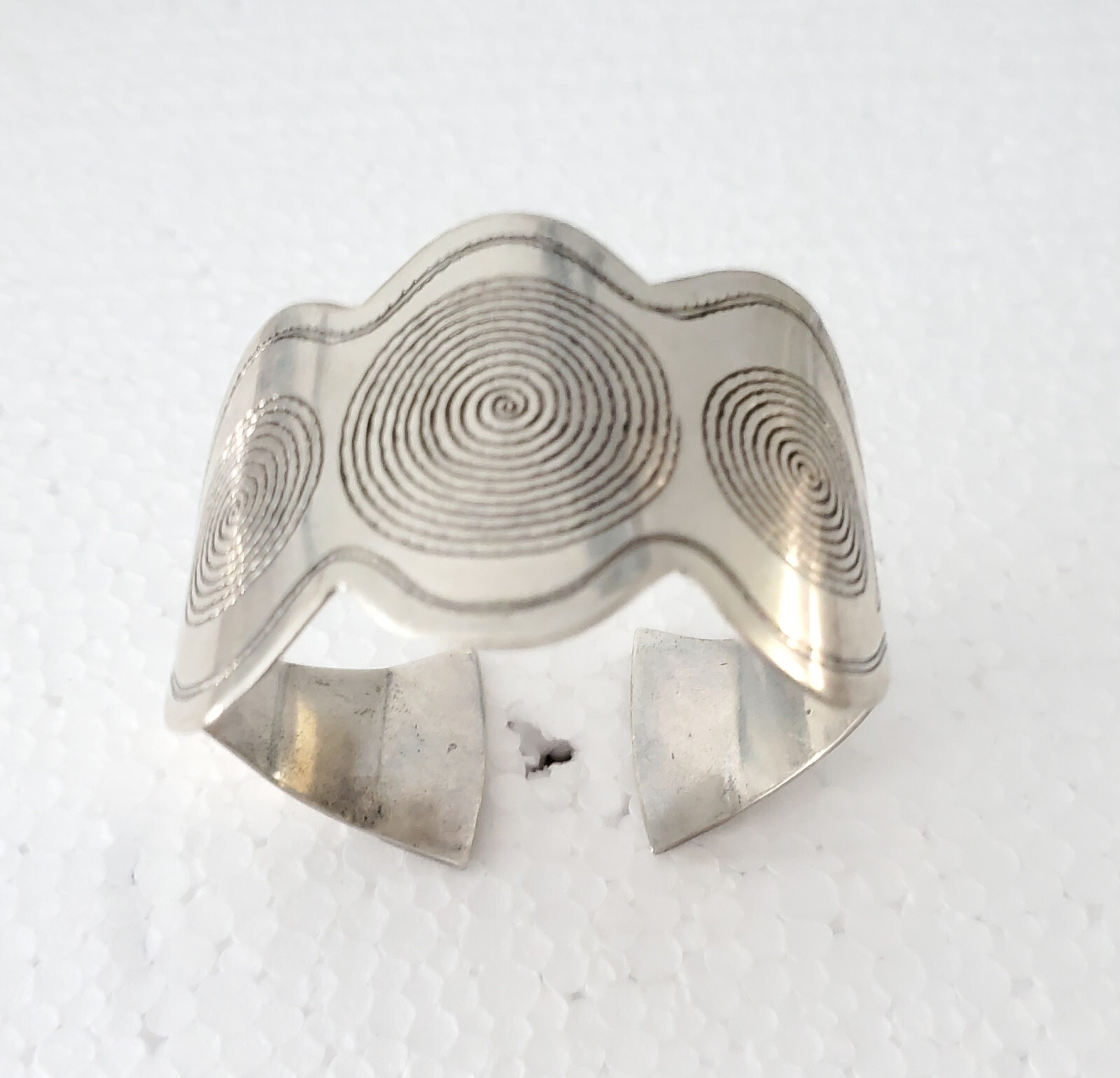 Silver Moroccan traditional Berber spiral Bracelet Et… - Gem
