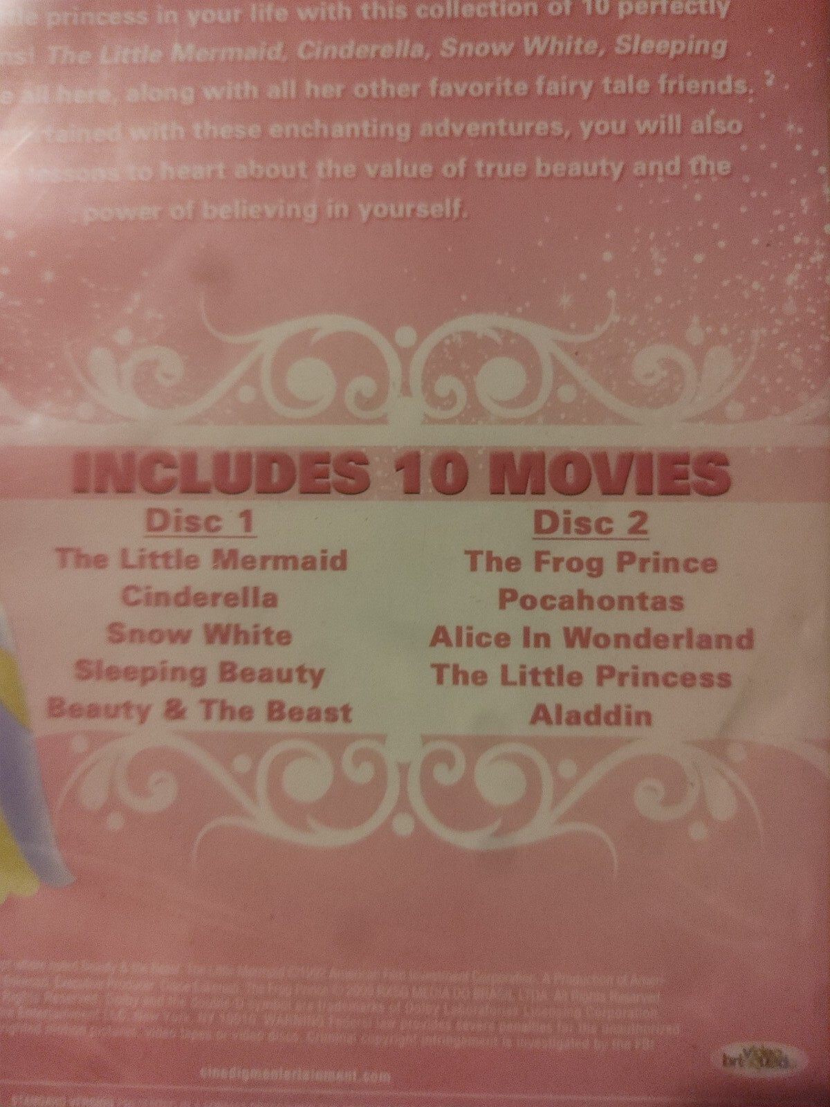 10 Movie Princess Collection (DVD, 2013, 2-Disc Set) 18713601018 | eBay