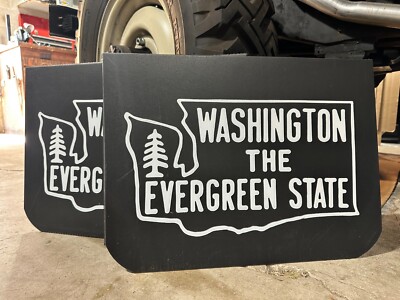 Washington The Evergreen State Vintage Mud Flaps (1 - Pair) | 19" Wide ...