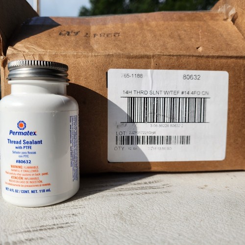 PERMATEX 80632 - Thread Sealant with PTFE 4 oz bottle Pack Of 12 | eBay