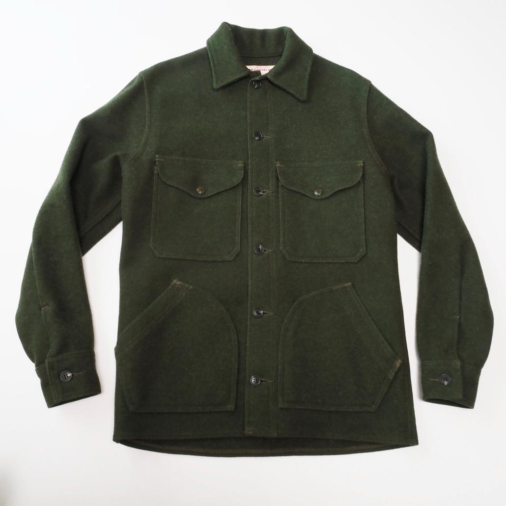 FILSON Mackinaw Jacket Style 85 Forest Green Wool Siz… - Gem