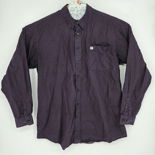 Cinch Shirt Mens Extra Large Western Button Down Cowboy Rodeo Long ...
