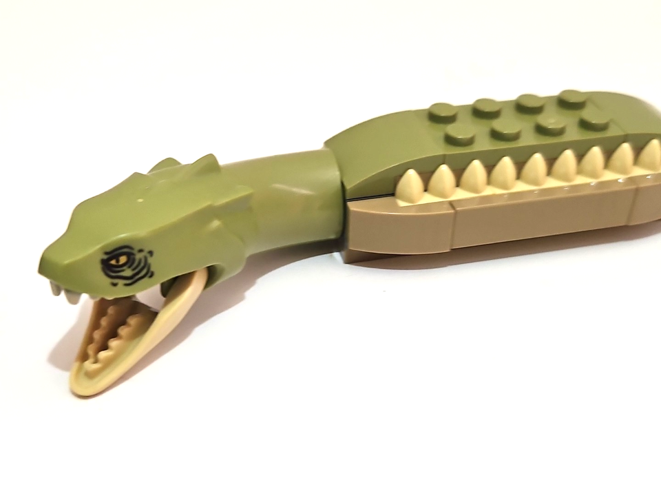 Lego Harry Potter Basilisk Brick Built Minifigure Snake Chamber of ...