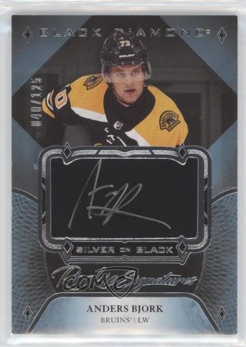 2017-18 Black Diamond Silver on Rookie Signatures /125 Anders Bjork Auto RC | eBay