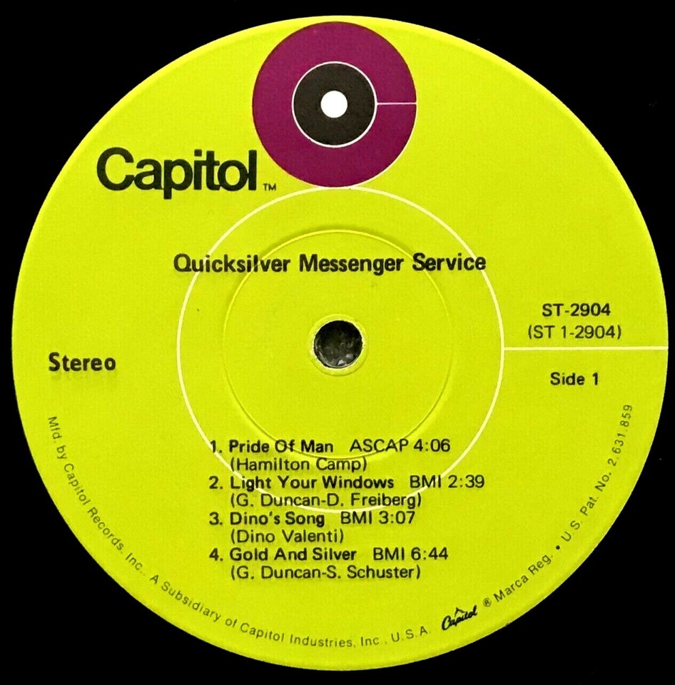 QUICKSILVER MESSENGER SERVICE "Quicksilver Messenger Service" Debut ...