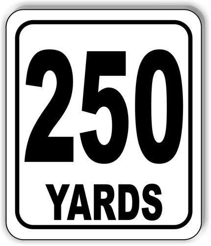 250 YARDS Distance Marker Running Race 5k Marathon Aluminum composite ...