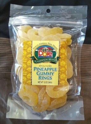 Delicious DOLE PLANTATION® Pineapple Gummi/Gummy Rings Candy Fresh From ...