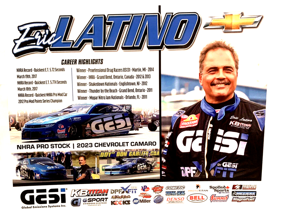2024 ERIC LATINO KB TITAN RAD NHRA PRO STOCK CAMARO DRAG RACING ...