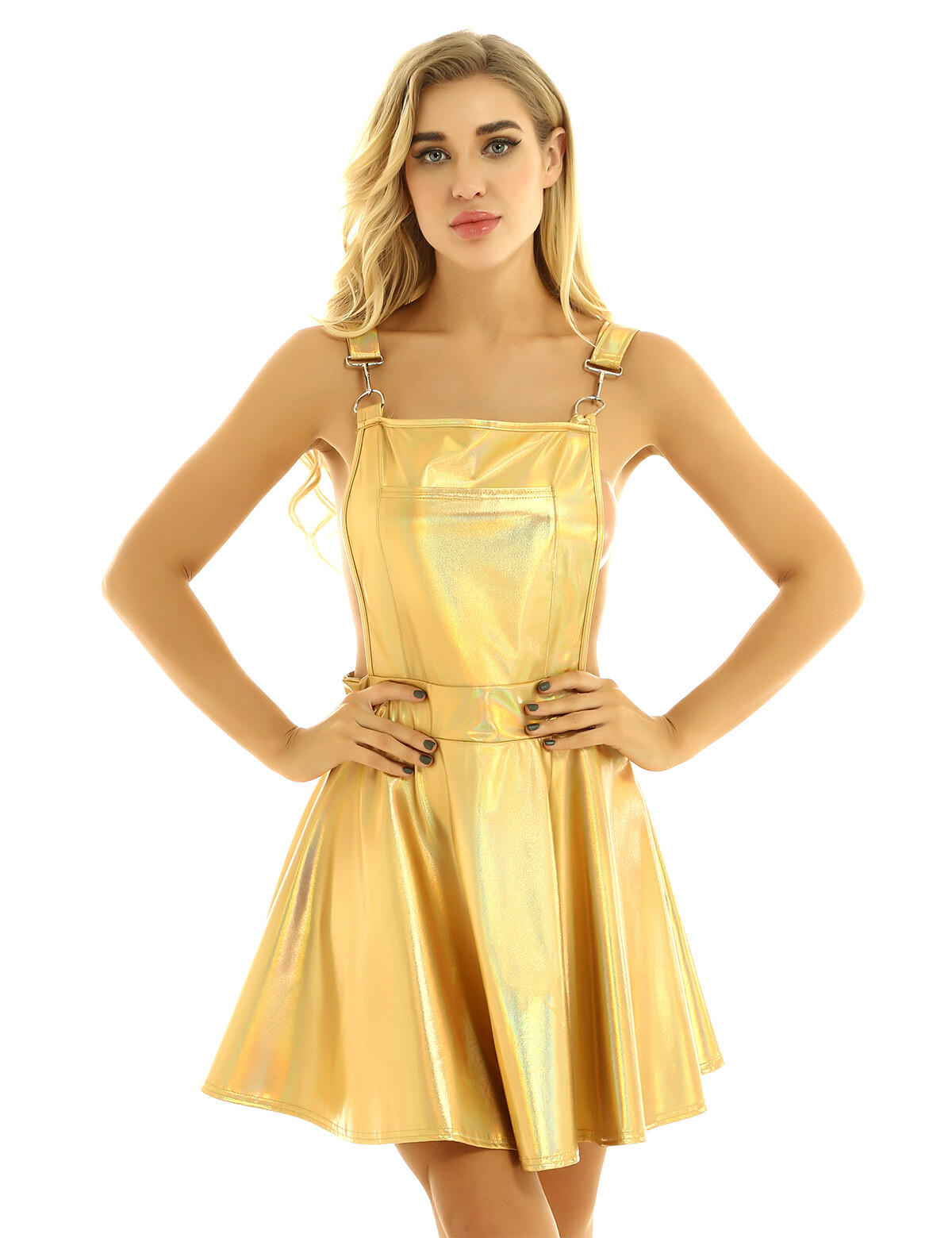 Women Sexy Dress Open Cup Dresses Wet Look Leather Mini Dress G-Strings ...