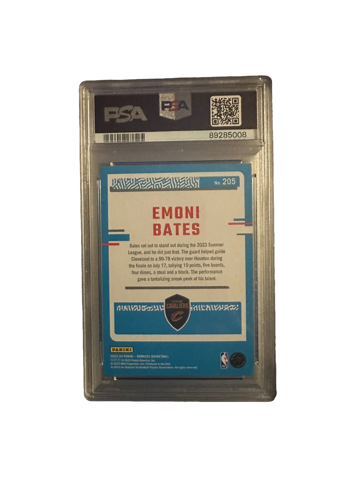 2023-24 Panini Donruss - Rated Rookie Holo Green Laser #205 Emoni Bates ...