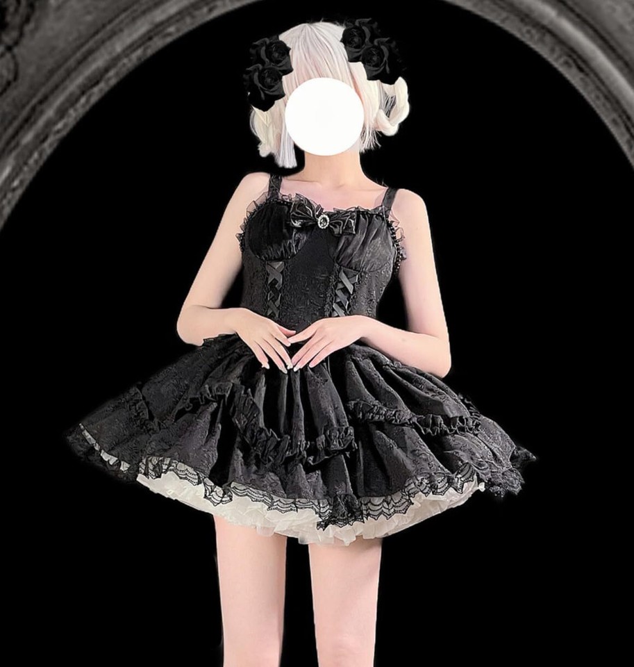 [Lady Lazy] Lolita JSK Mini Dress Gothic Lolita One Piece Costume ...