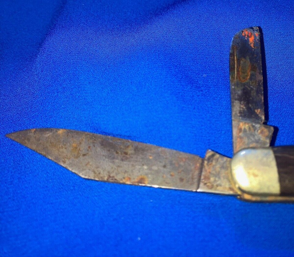 Boker Black Jigged Delrin Handle Vintage Knife Model #7588 needs TLC | eBay