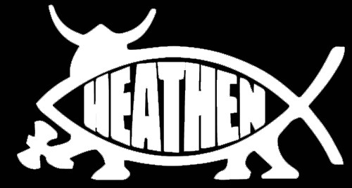 Heathen Fish sticker VINYL DECAL Ichthys Wiccan Viking Pagan Paganism ...