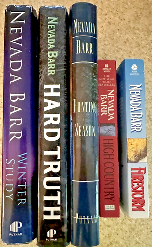 Nevada Barr mixed lot of 7 Anna Pigeon Mystery Books, Firestorm, Hard ...