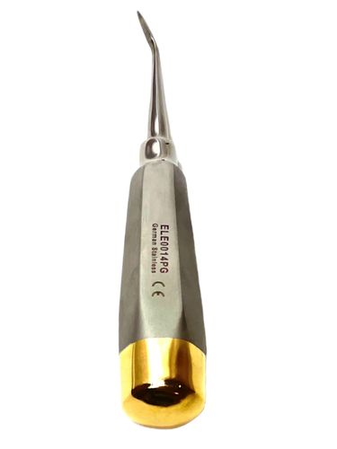 GERMAN DENTAL CRANE PICK ELEVATOR WITH GOLD HANDLE SURGICAL INSTRUMENTS ...