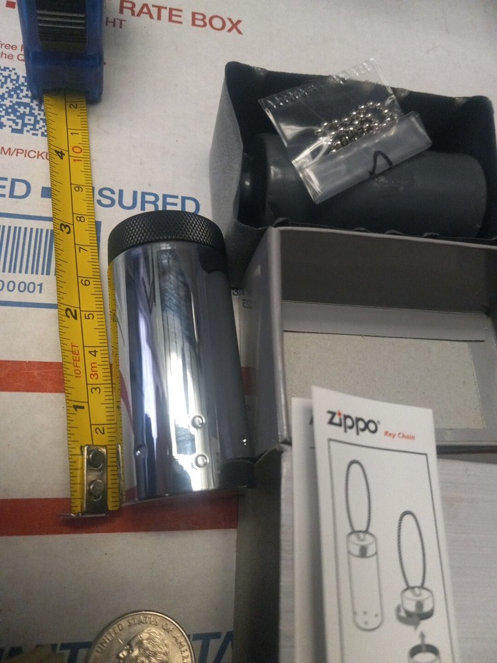 Vintage Zippo Pill Stash Money Key Chain Container Water Resistant New ...