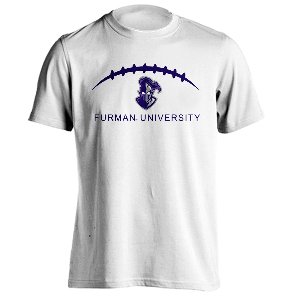 Furman University FU Paladins Football Laces Out Logo Short Sleeve T ...