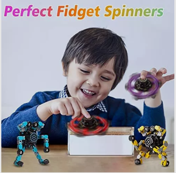 4 Transformable Fidget Spinners for Kids and Adults Stress Relief ...
