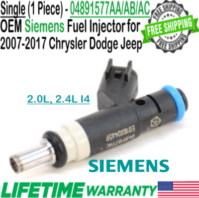 OEM Siemens x1 Fuel Injector for 2007-2017 Chrysler, Dodge, Jeep 2.0L ...
