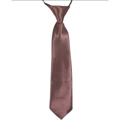 Brown Children’s Necktie- Elastic Neck band Stretches 13” to 21” | eBay