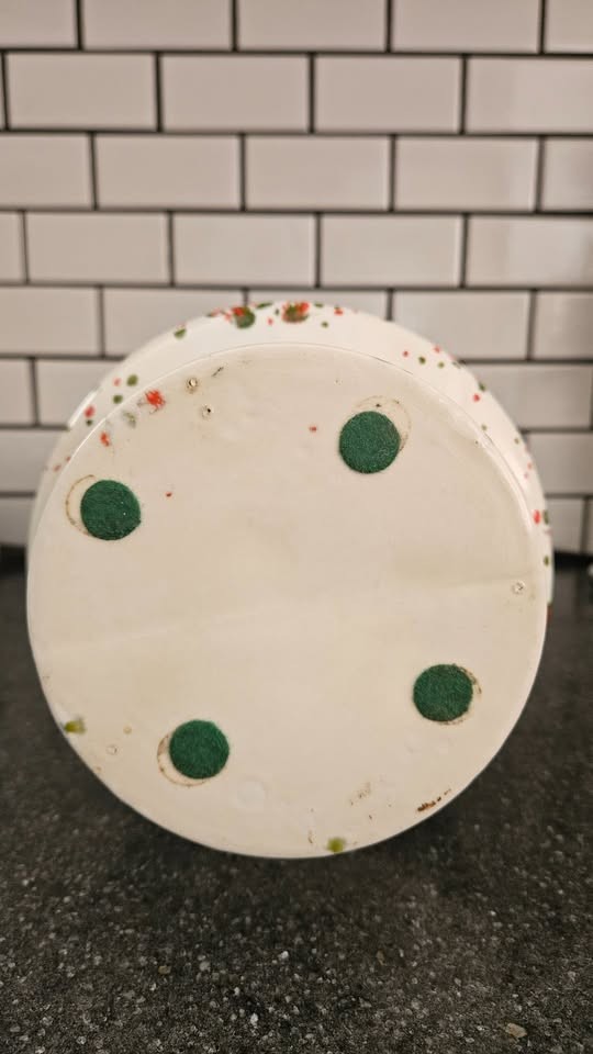 UNIQUE VINTAGE SPLATTER PAINT HOLIDAY CANDLE HOLDER HOBBYIST | eBay