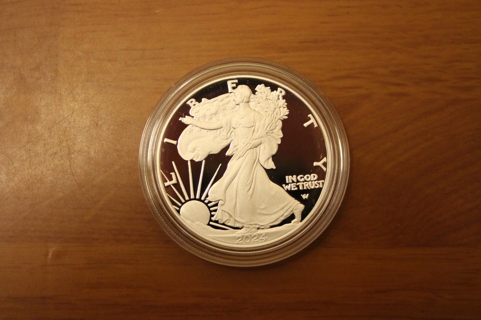 2024-W American Eagle One Ounce Silver Proof Dollar with Box and COA | eBay