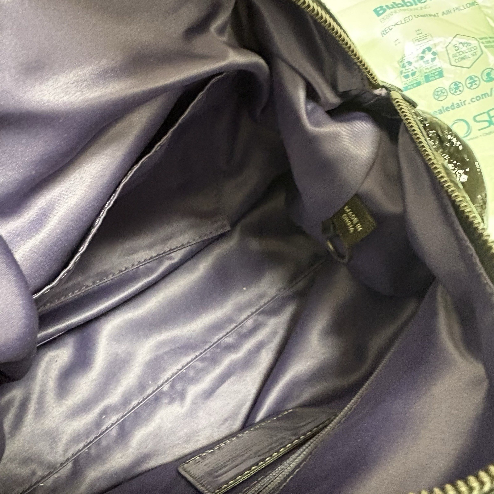 Coach Black Patent Satchel with Double Handles Logo Gunmetal Hardware ...